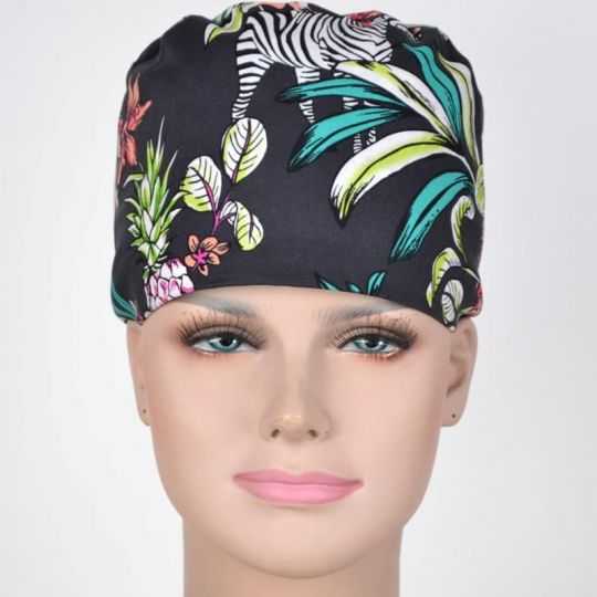 calot chirurgical opératoire bloc infirmière Gris Anthracite motif ...